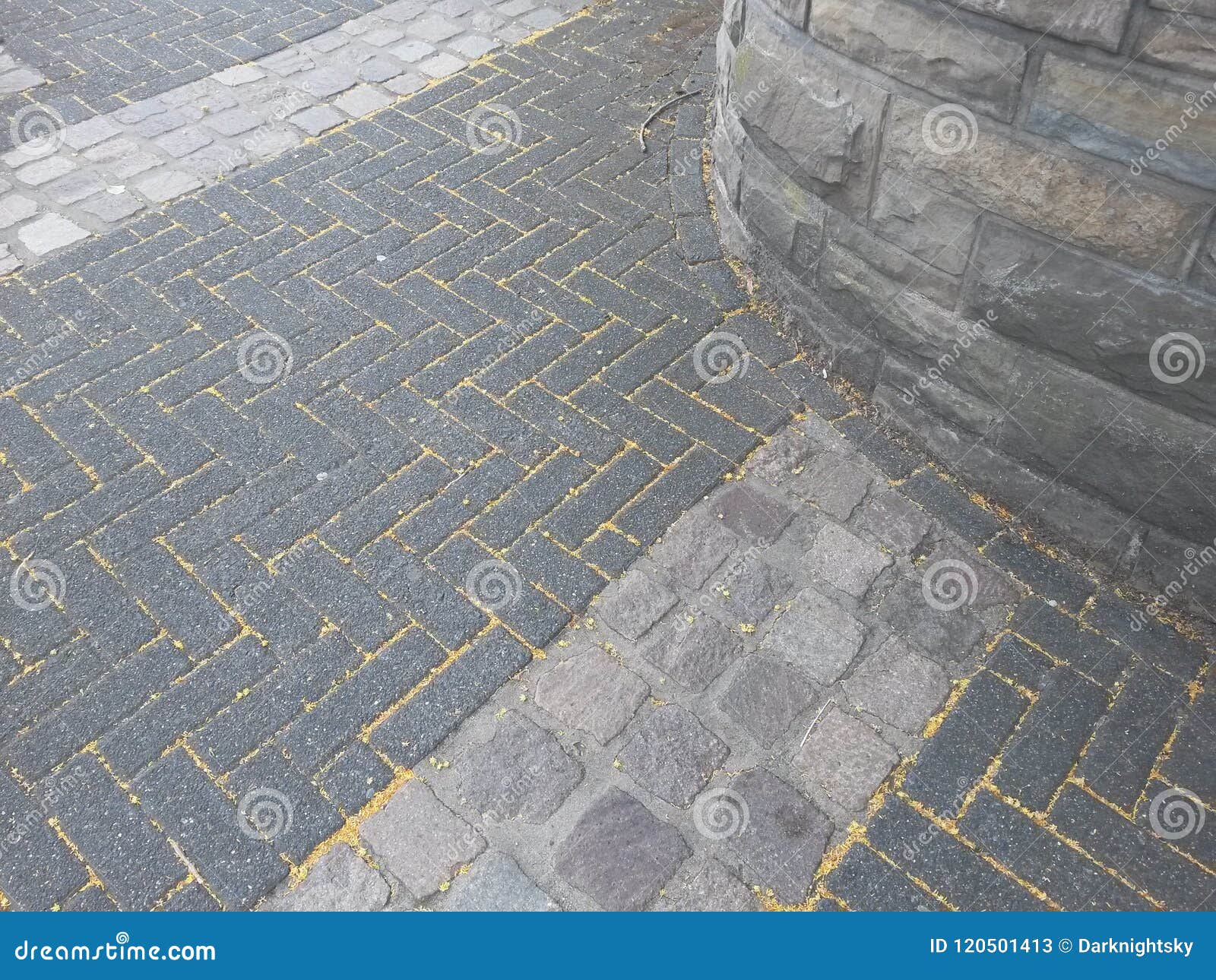 Cobblestone cobbles stock image. Image of dark, city - 120501413