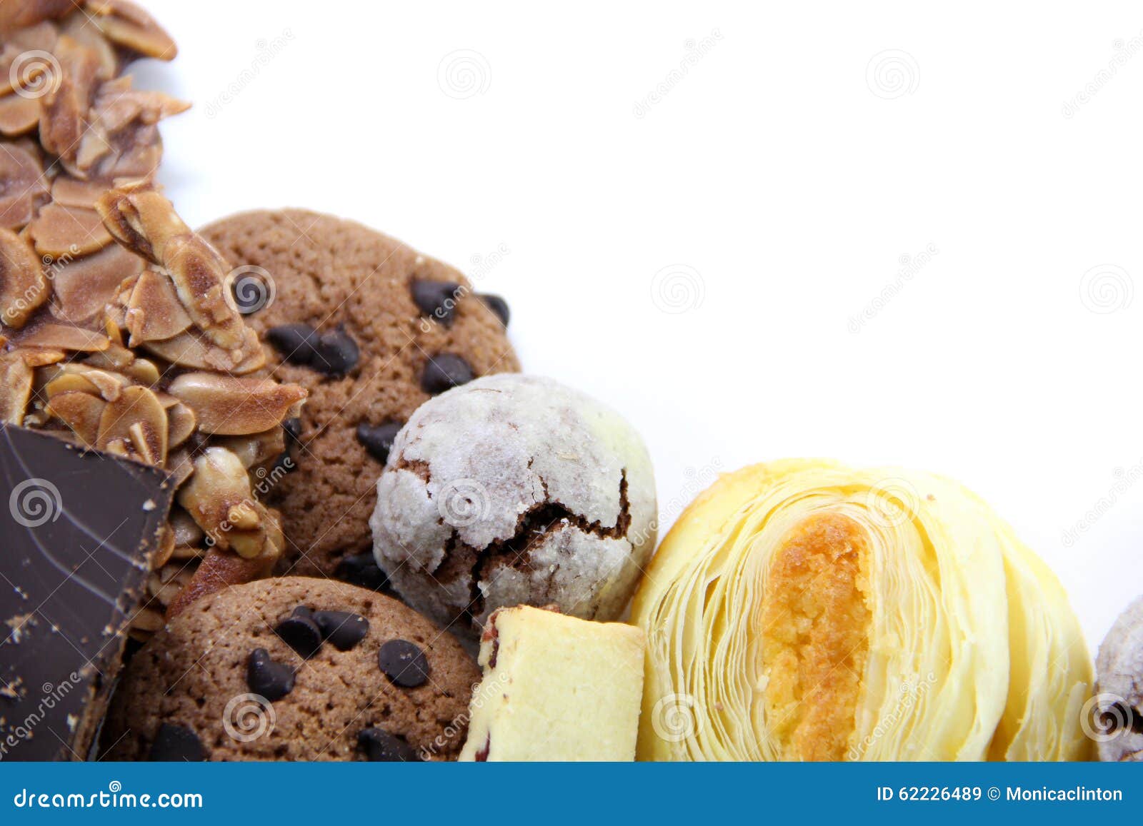Different kinds of Cookies stock image. Image of dairy - 62226489