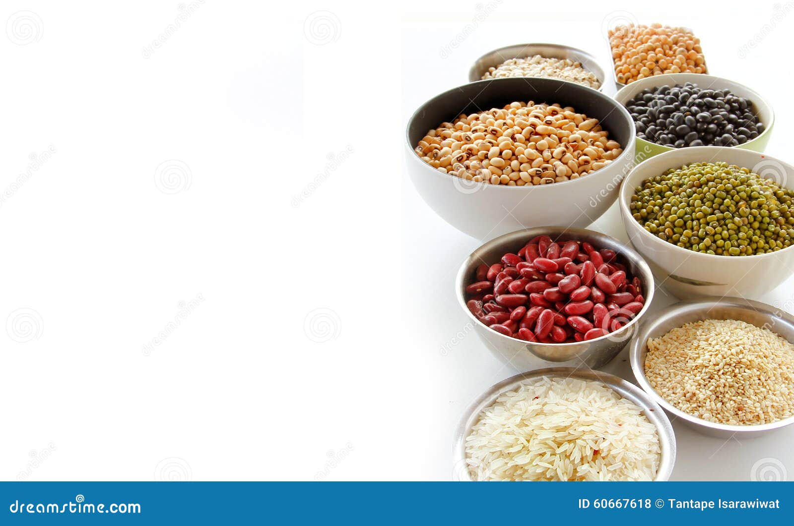 Different Kinds of Grains, Five Grains Stock Photo - Image of ...