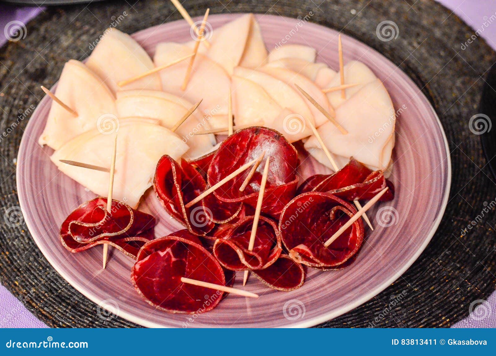 Different kinds of ham stock image. Image of dinner, club - 83813411