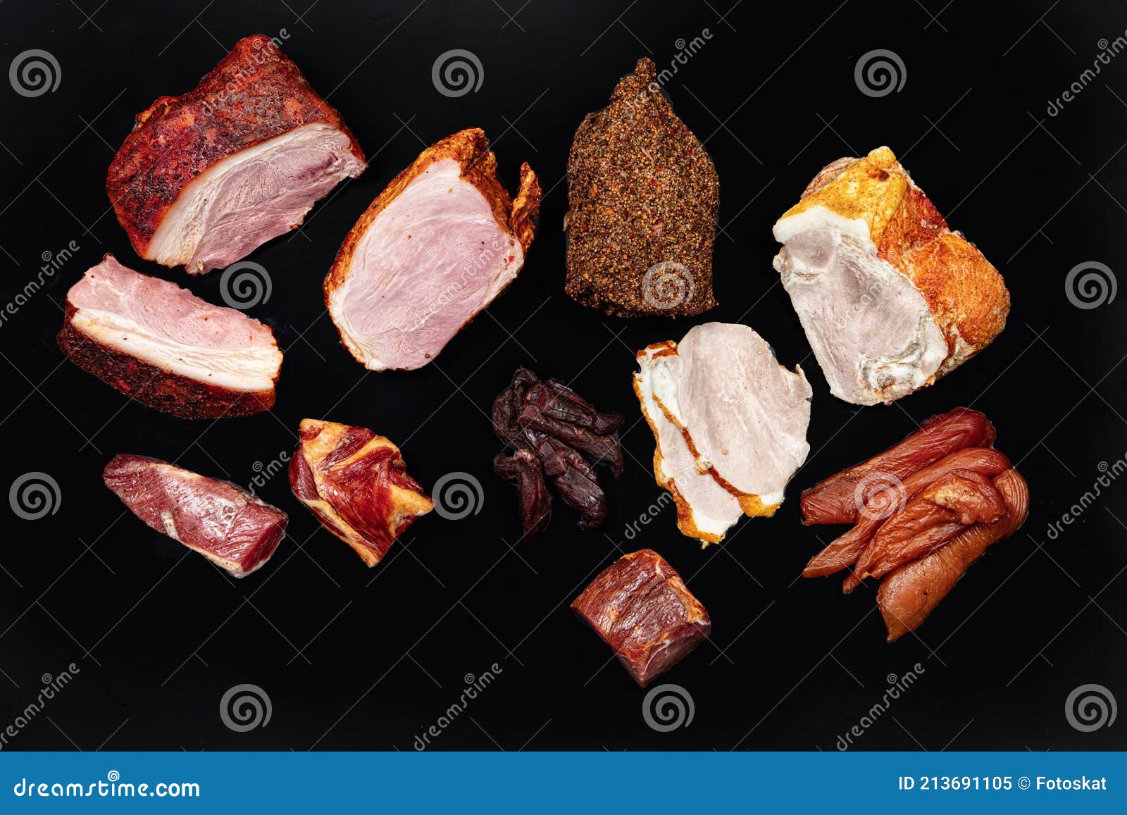 Different Kinds of Meat stock image. Image of piece - 213691105