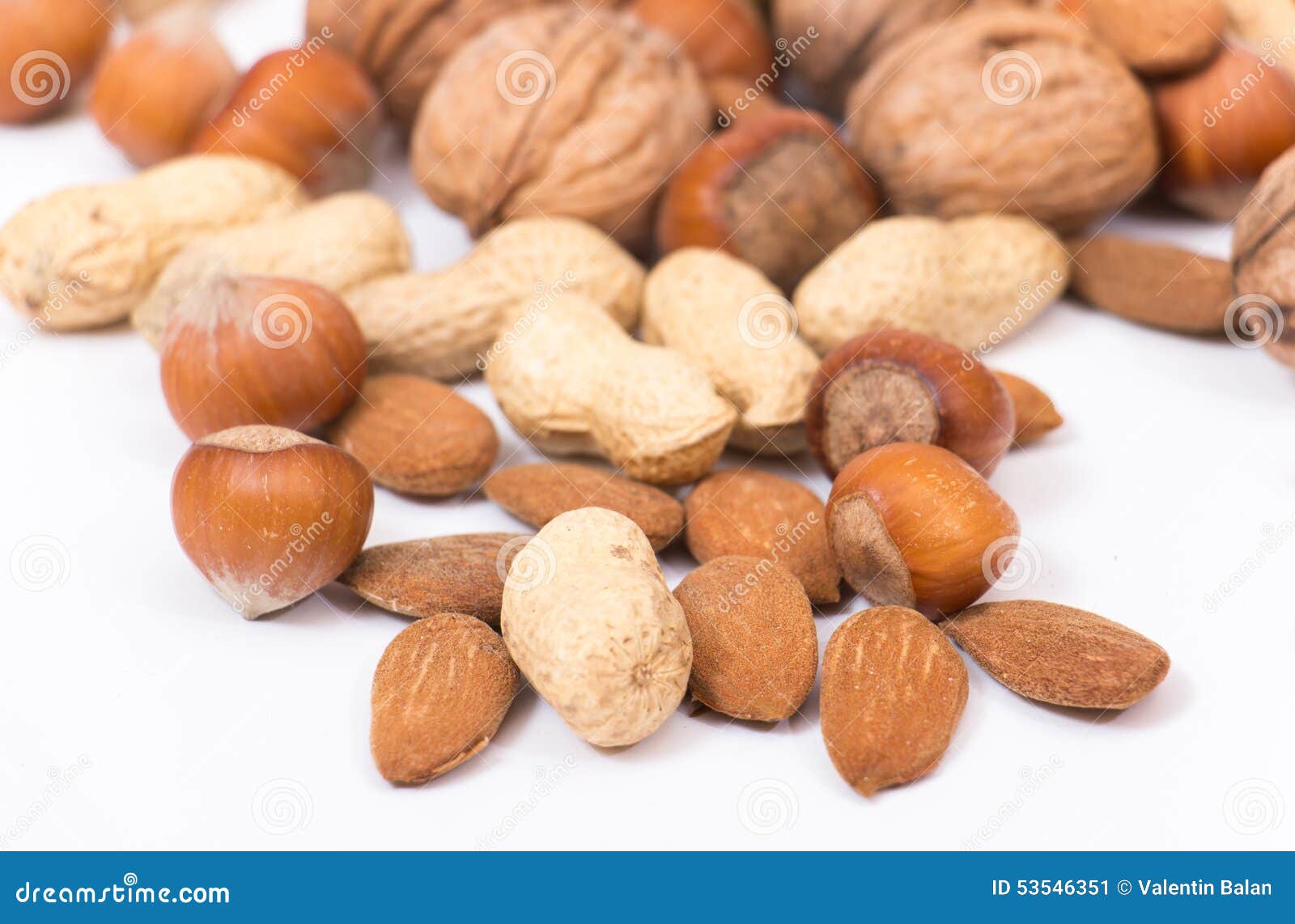 Different kinds of nuts stock image. Image of organic - 53546351