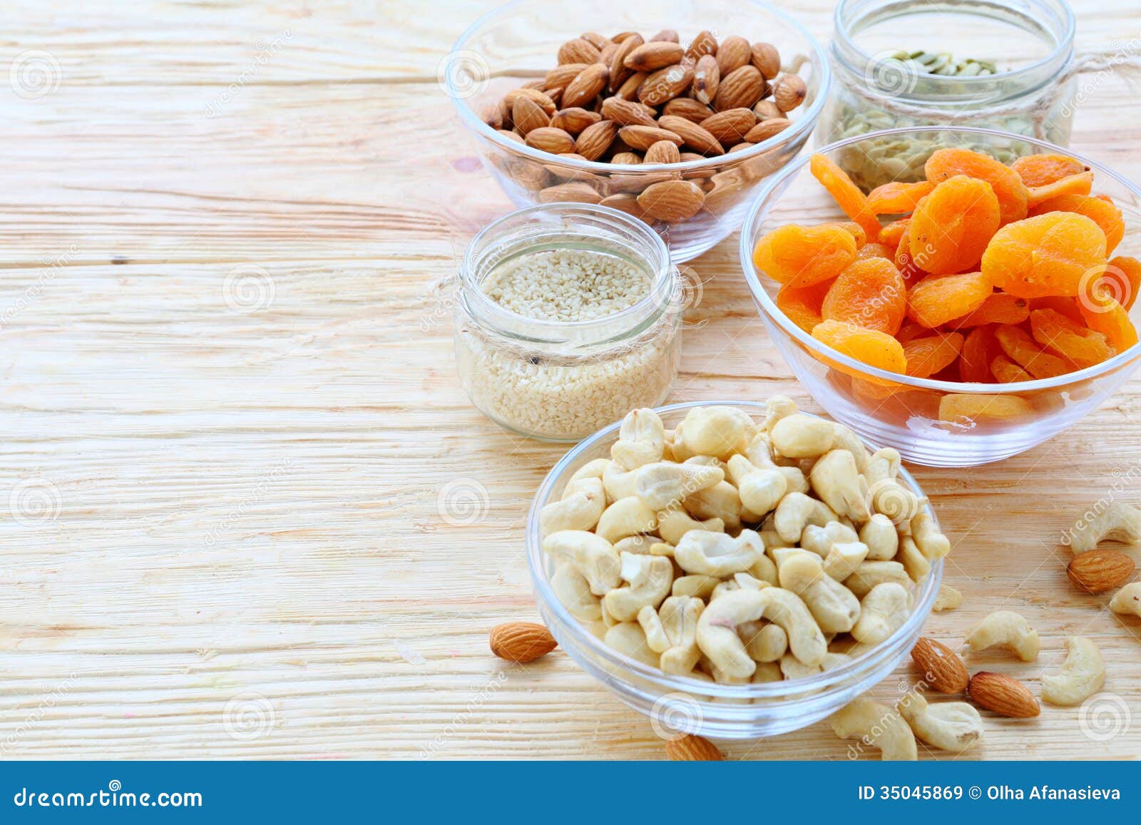 Different Kinds of Nuts on the Table Stock Image - Image of seeds ...