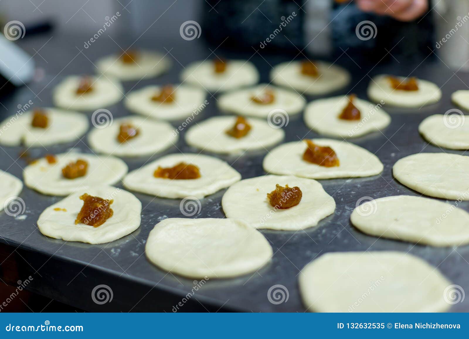 Different Kinds of Pastry are Being Cooked Stock Image - Image of ...