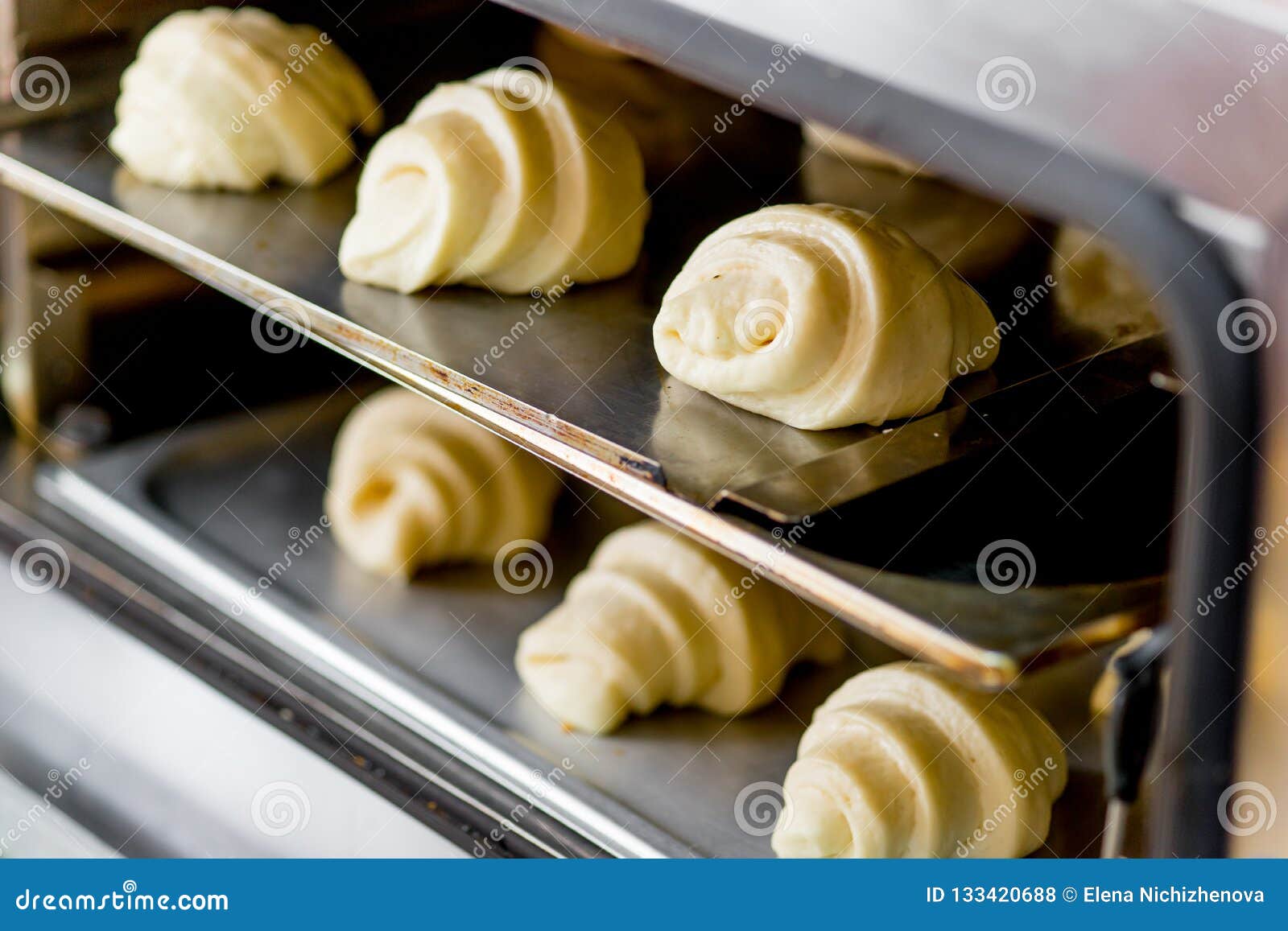 Different Kinds of Pastry are Being Cooked Stock Photo - Image of grain ...