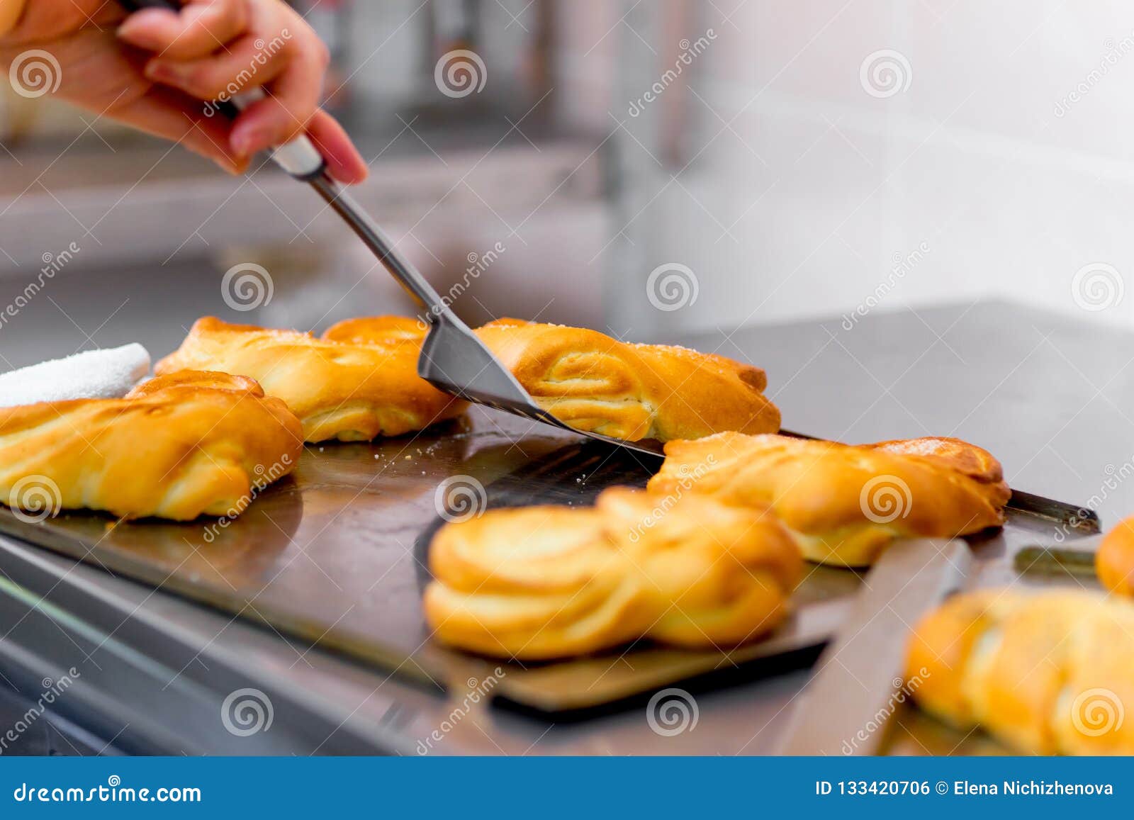 Different Kinds of Pastry are Being Cooked Stock Photo - Image of food ...