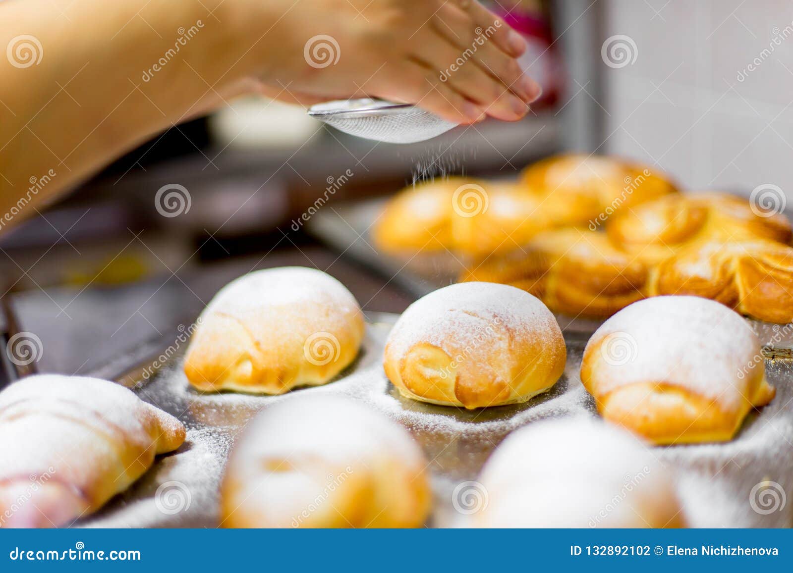 Different Kinds of Pastry in a Modern Bakery Stock Photo - Image of ...