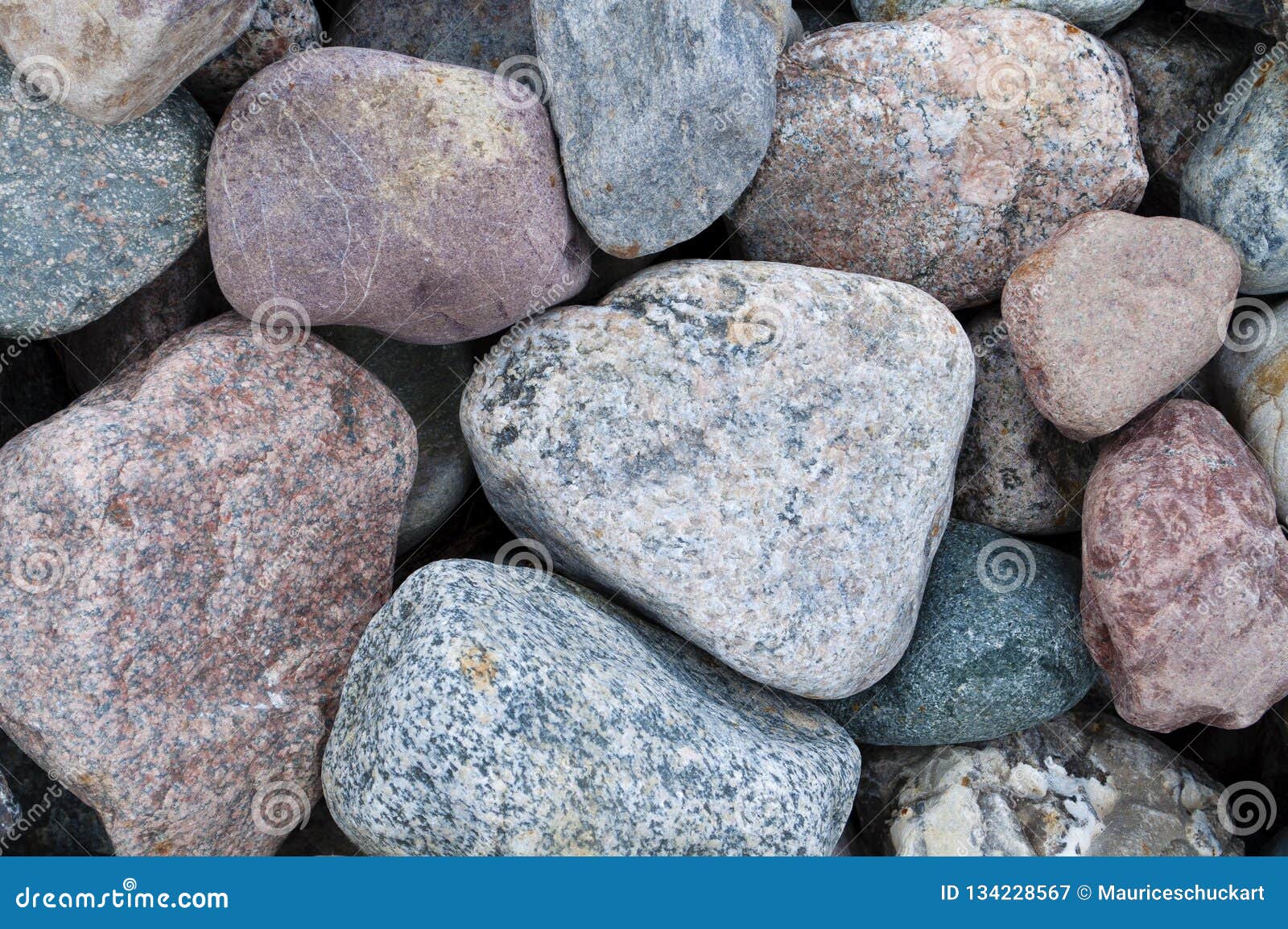 Different Kinds of Pebbles Lying on the Beach Stock Image - Image of ...