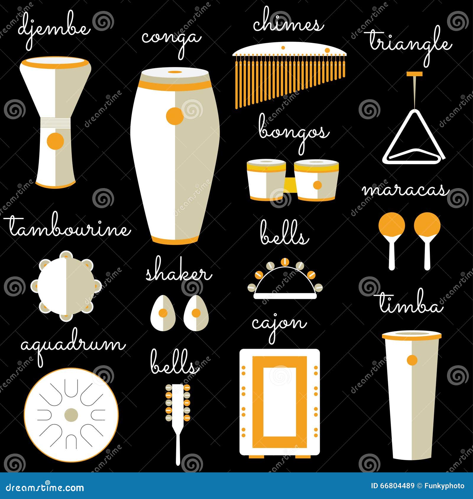 Two Bongos Of Different Sizes Isolated On A White Background Royalty ...