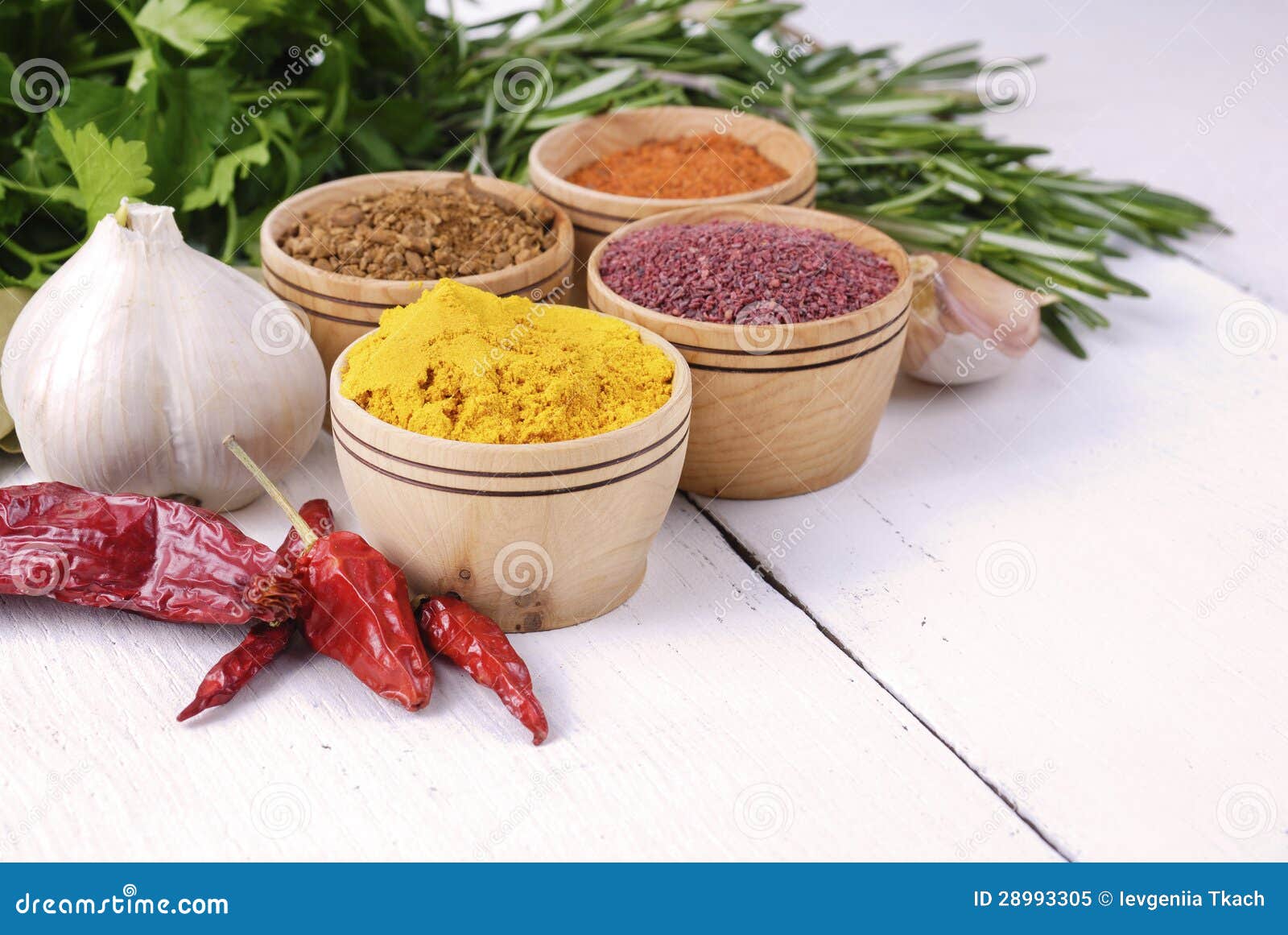 Different Kinds of Seasonings and Herbs Stock Image - Image of yellow ...