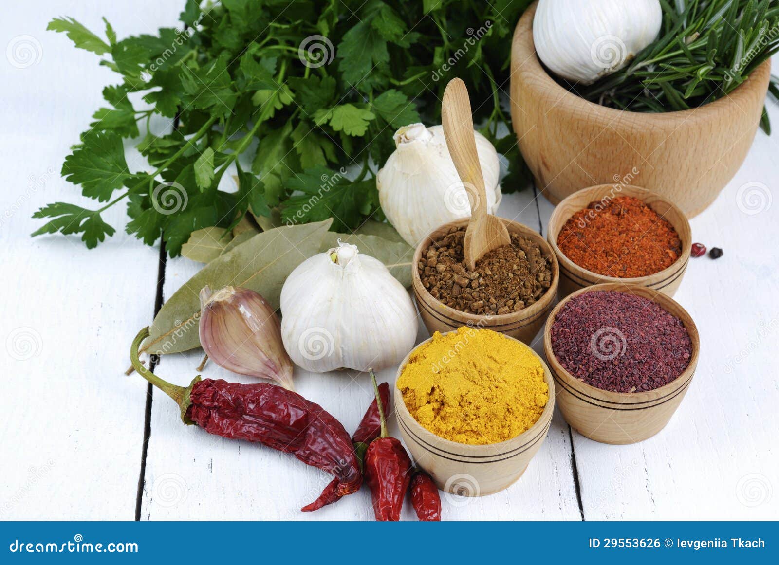 Different Kinds of Seasonings and Herbs Stock Photo - Image of herb ...
