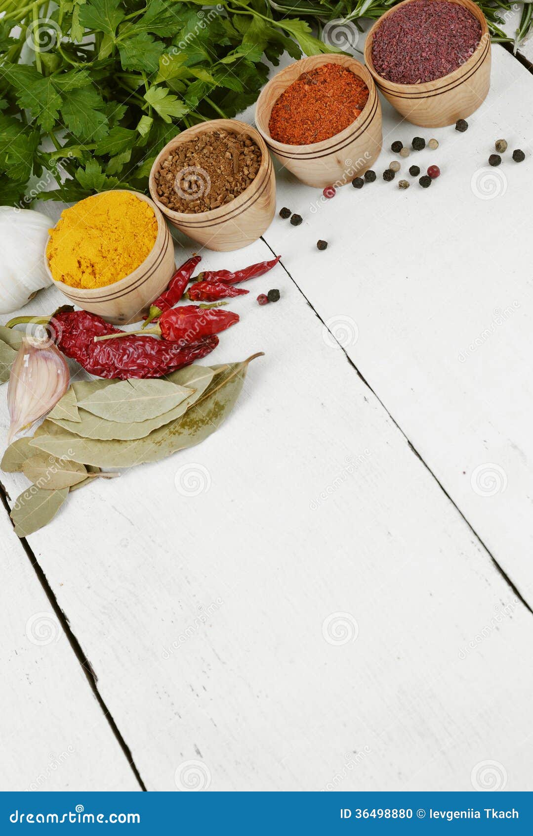 Different Kinds of Seasonings and Herbs Stock Photo - Image of curry ...