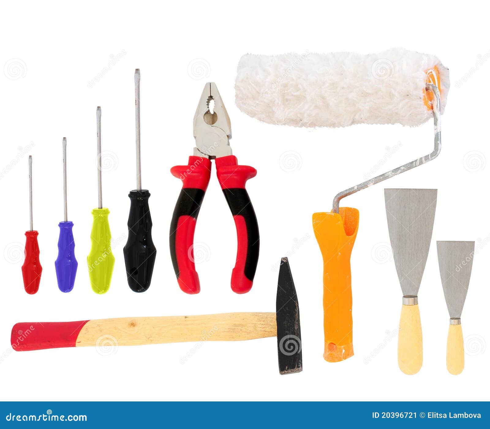 Different kinds of tools stock image. Image of pliers - 20396721