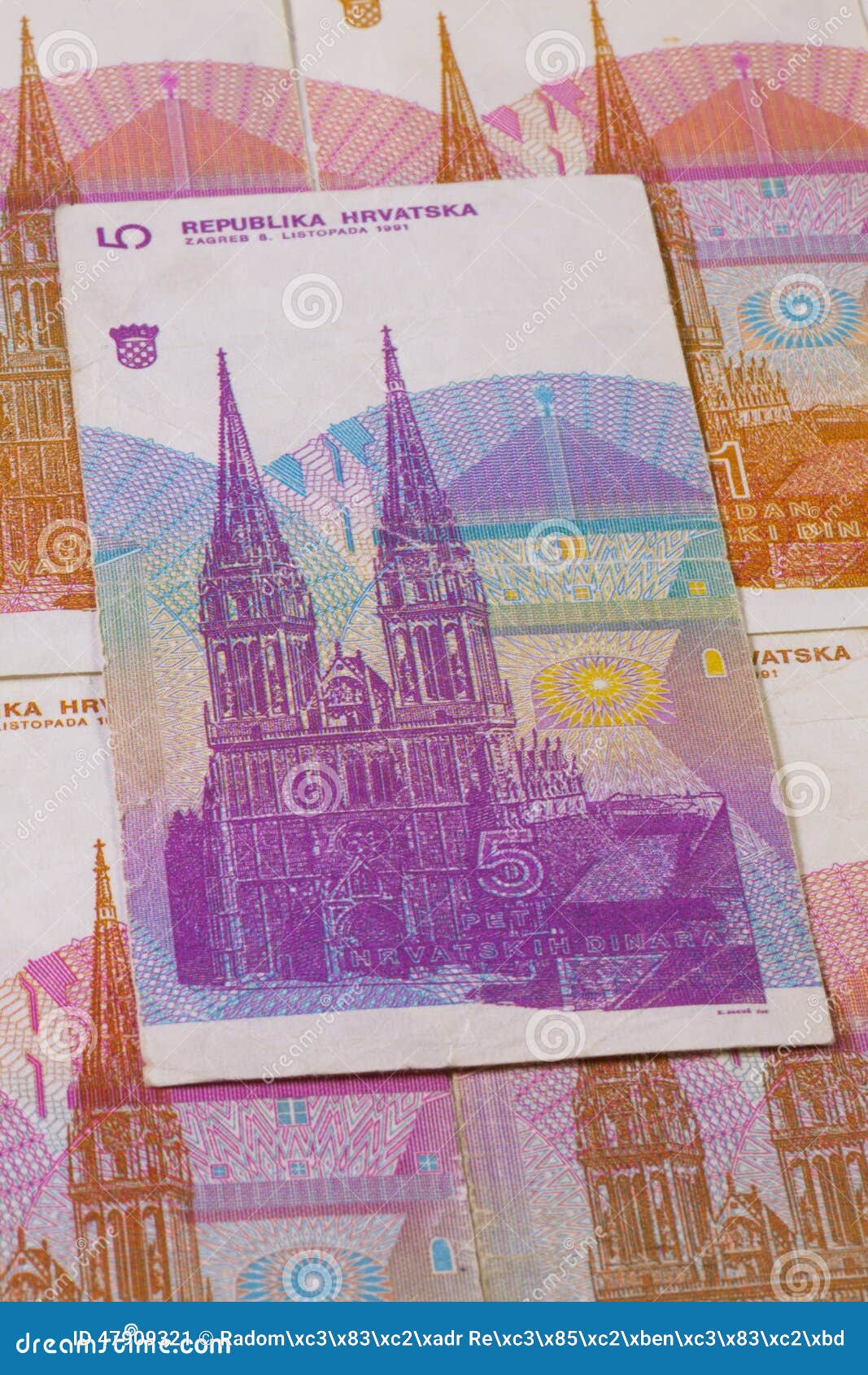 Different Kuna Banknotes from Croatia Stock Image - Image of investment ...