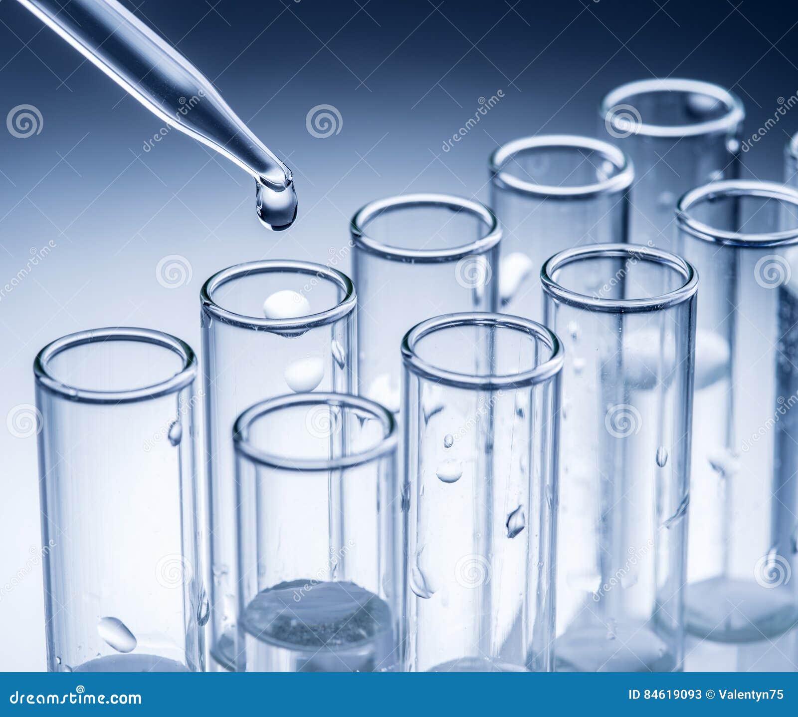 Different Laboratory Beakers and Glassware. Stock Image - Image of ...