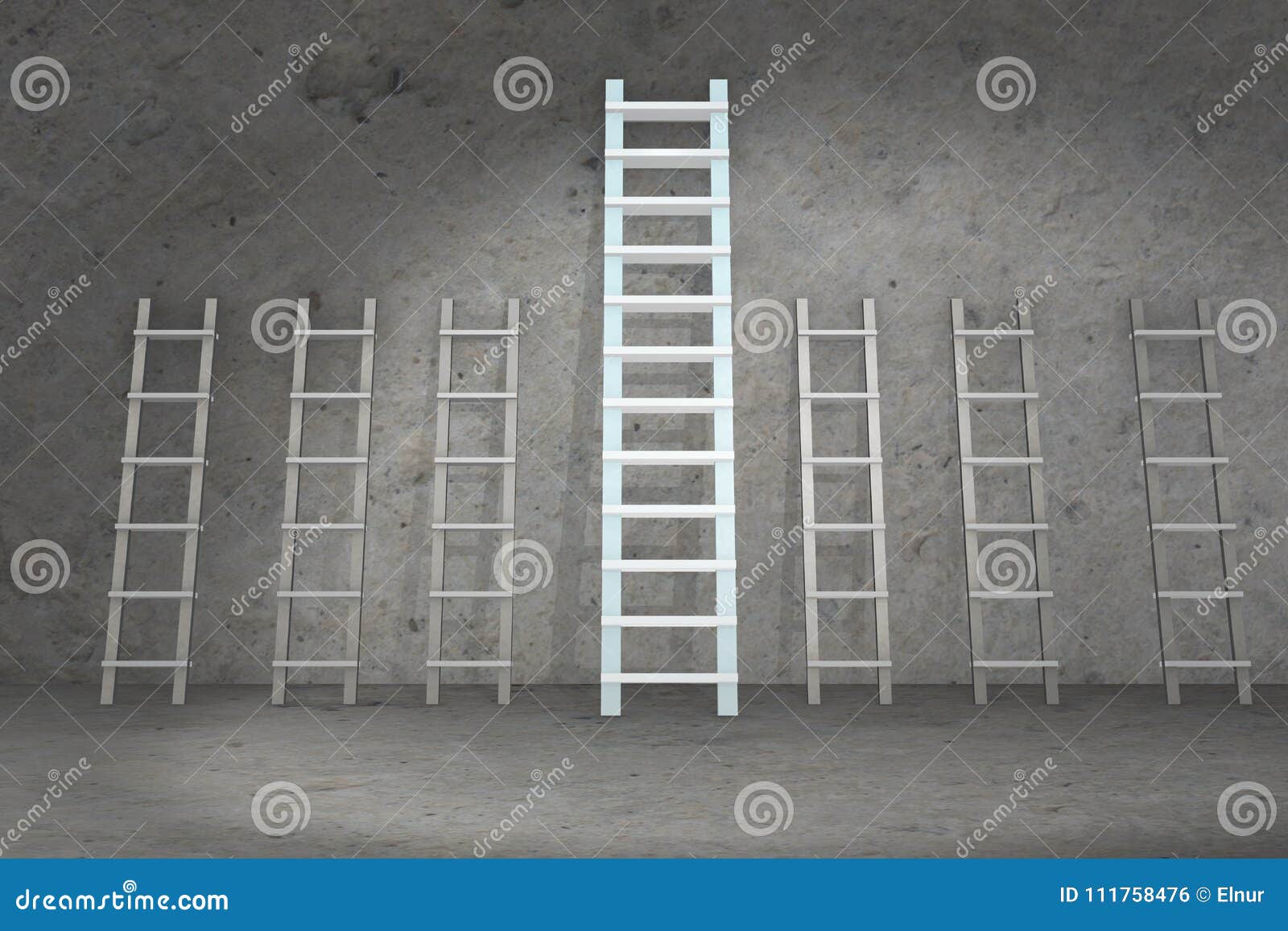 The Different Ladders in Career Progression Concept Stock Illustration ...