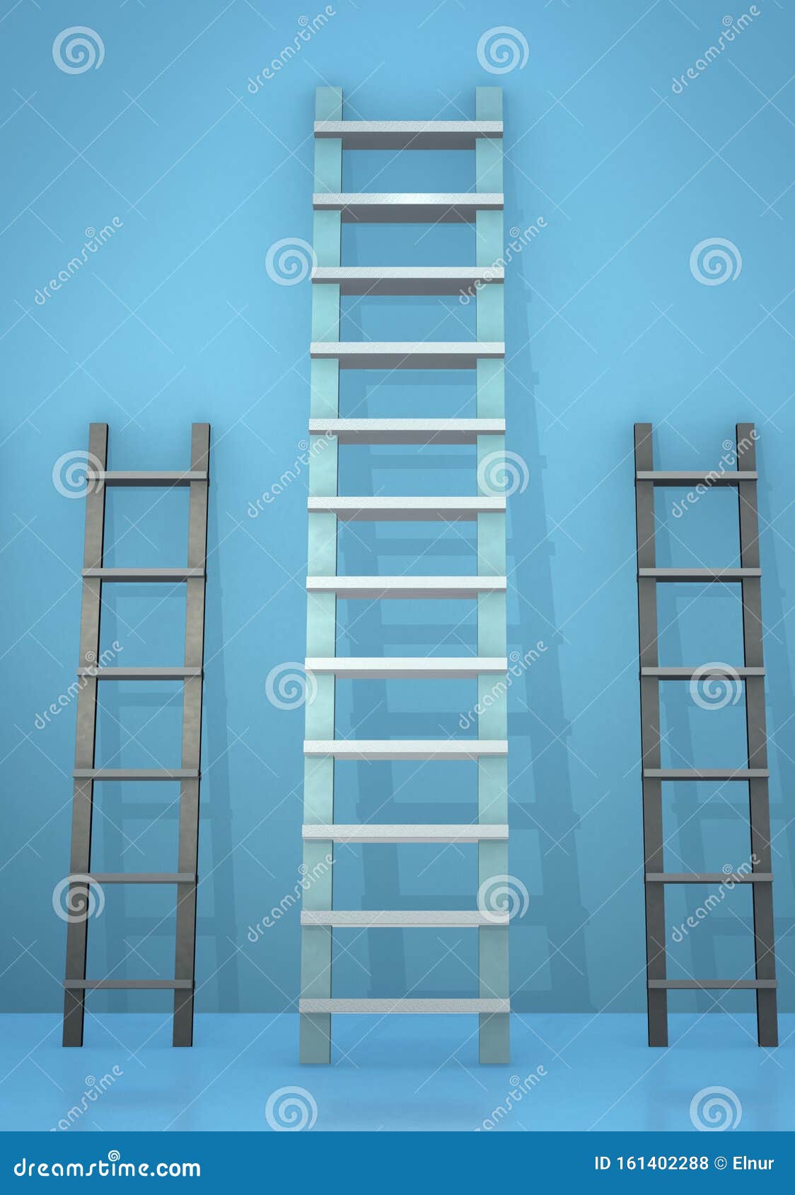 The Different Ladders in Career Progression Concept Stock Illustration ...