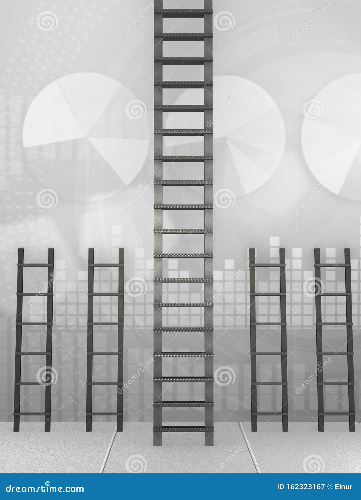 The Different Ladders in Career Progression Concept Stock Illustration ...