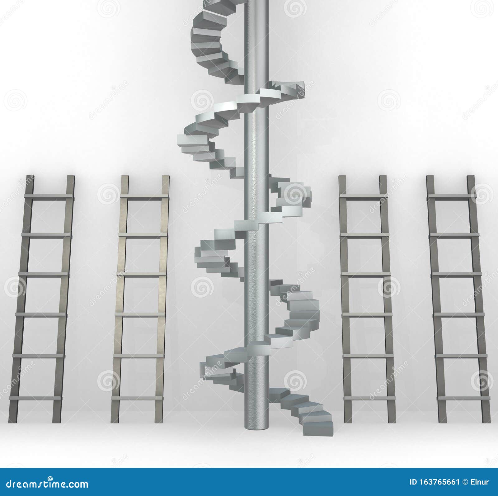 Different Ladders in Career Progression Concept Stock Illustration ...