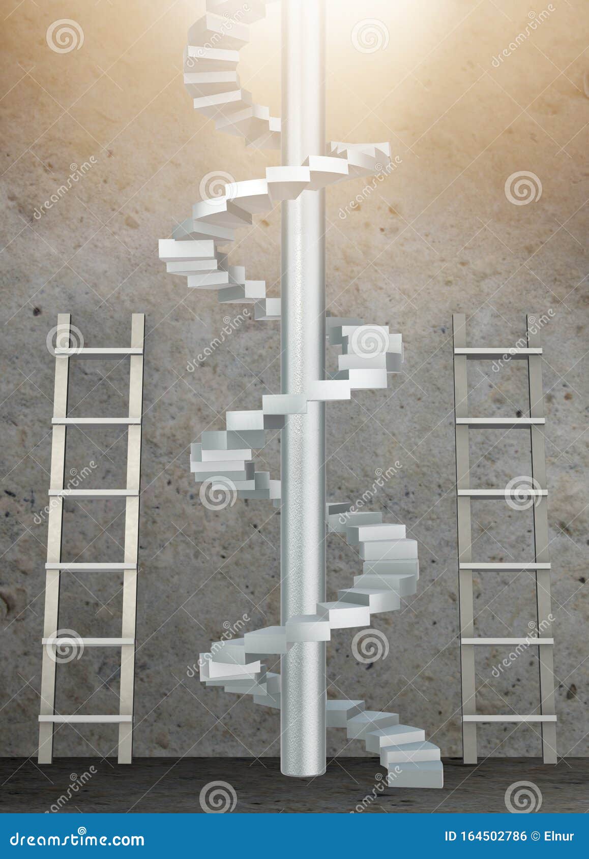 The Different Ladders in Career Progression Concept Stock Illustration ...