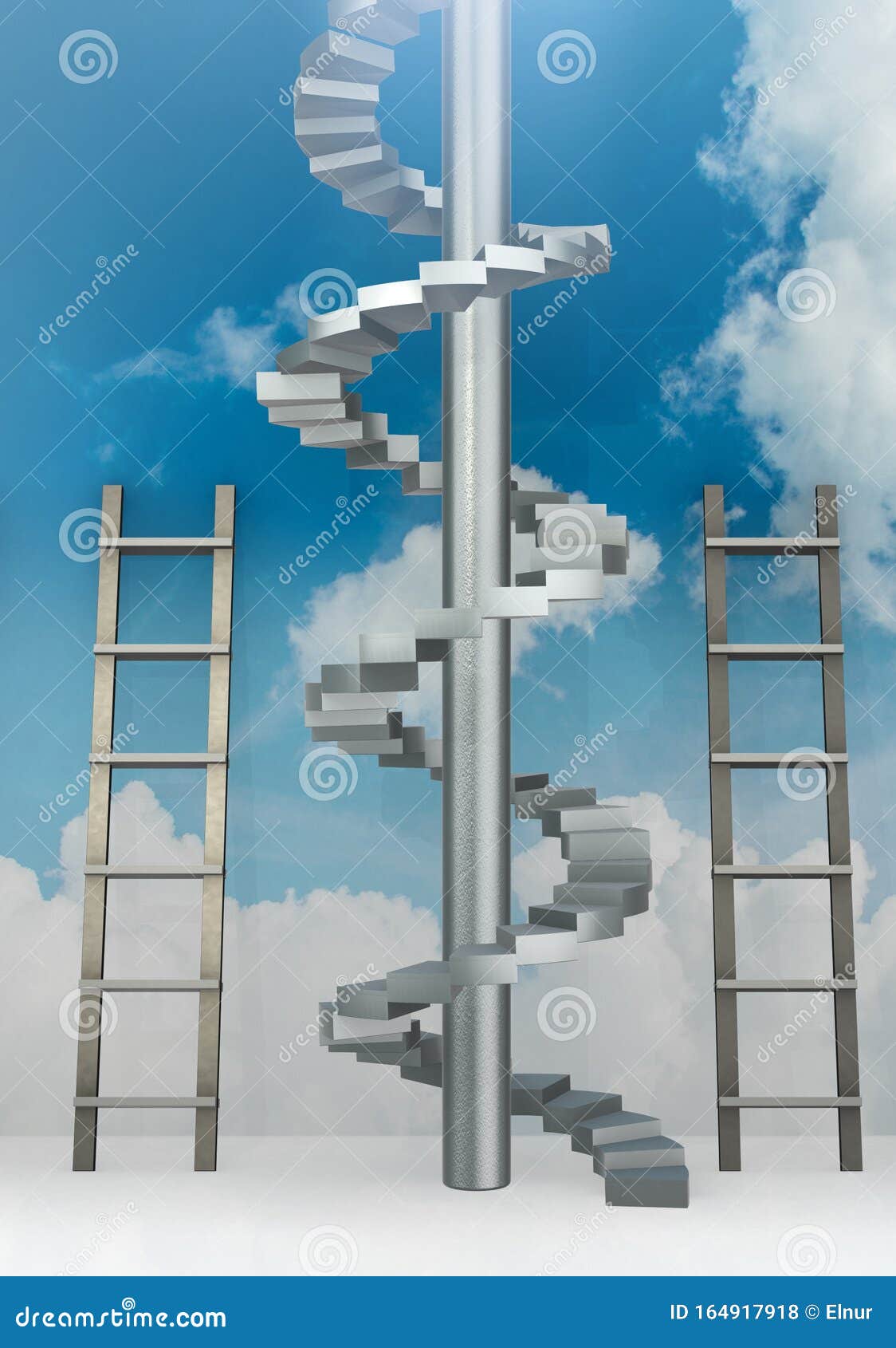 The Different Ladders in Career Progression Concept Stock Illustration ...