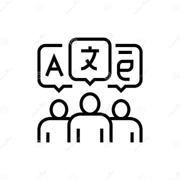 Different Languages Icon. Different Nationalities Vector Illustration ...