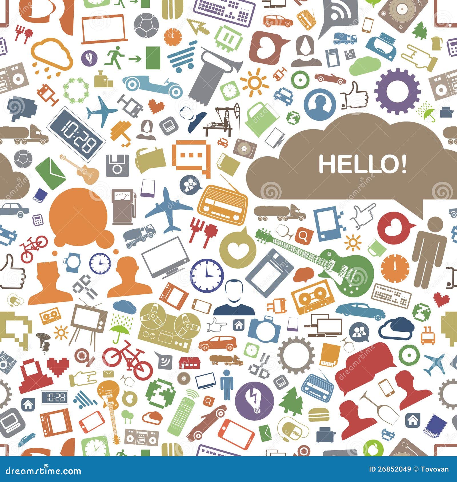 Vintage Media Stuff Icons Stock Illustrations – 19 Vintage Media Stuff ...