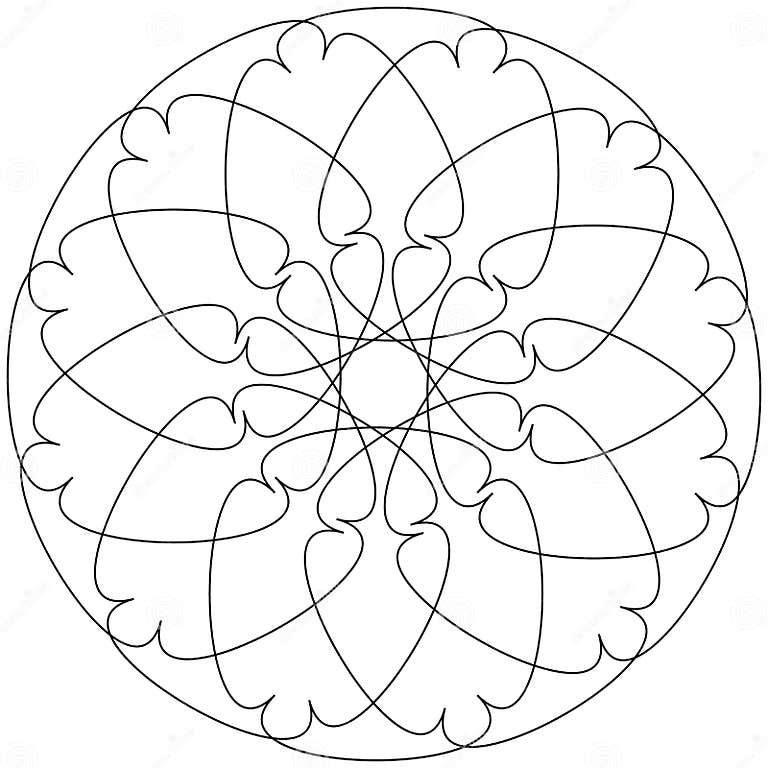Different Linear Geometric Objects. Random Intersecting Lines Forming ...