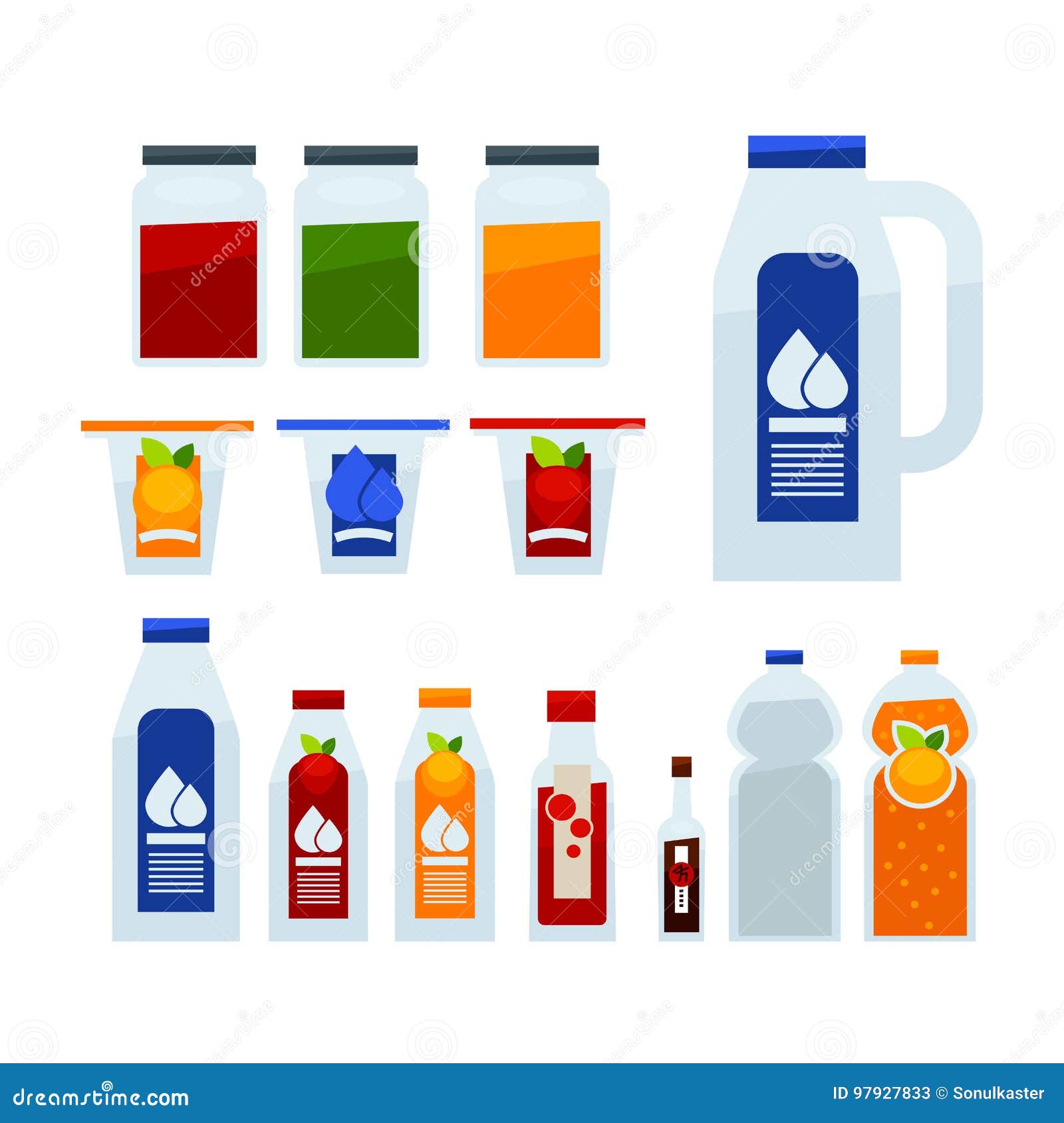 Set Of Different Liquid Shapes. Spot, Blot, Blob And Other Flowing ...