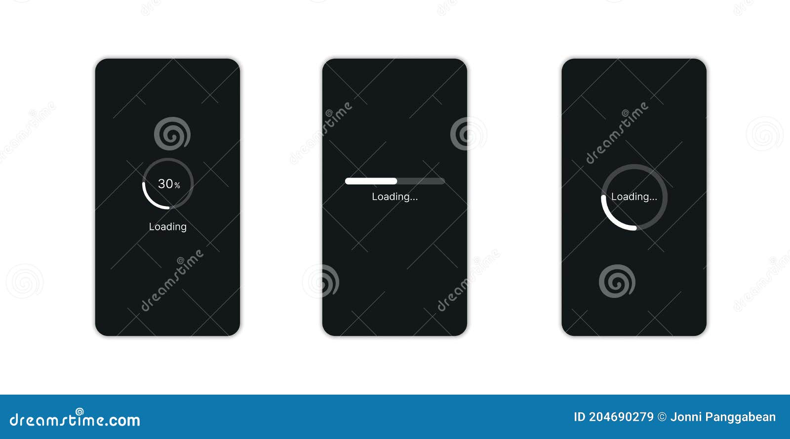 Different Loading Icon UI, UX, GUI Screen and Flat Web Icons for Mobile ...
