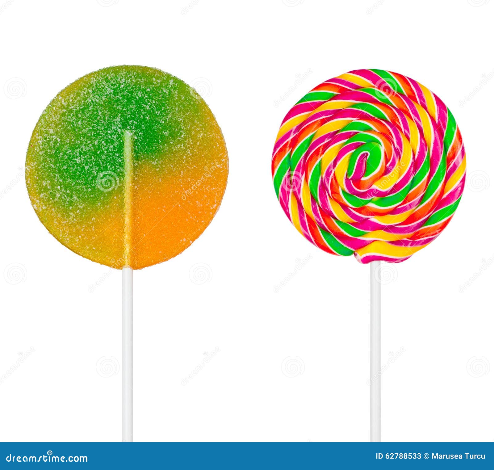 Different Lollipops on Stick Stock Image - Image of dessert, round ...