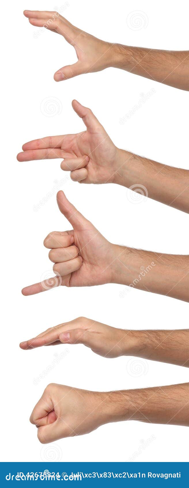 Hand Signs. Differents Sizes Royalty-Free Stock Image | CartoonDealer ...