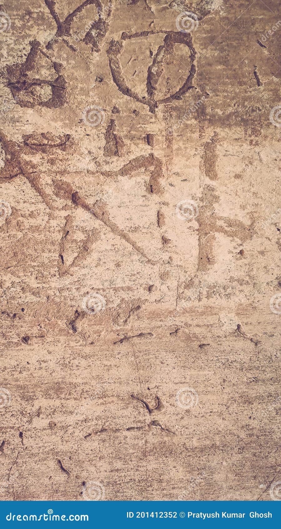 Different Marks on a Old Wall Stock Photo - Image of vintage, dirty ...