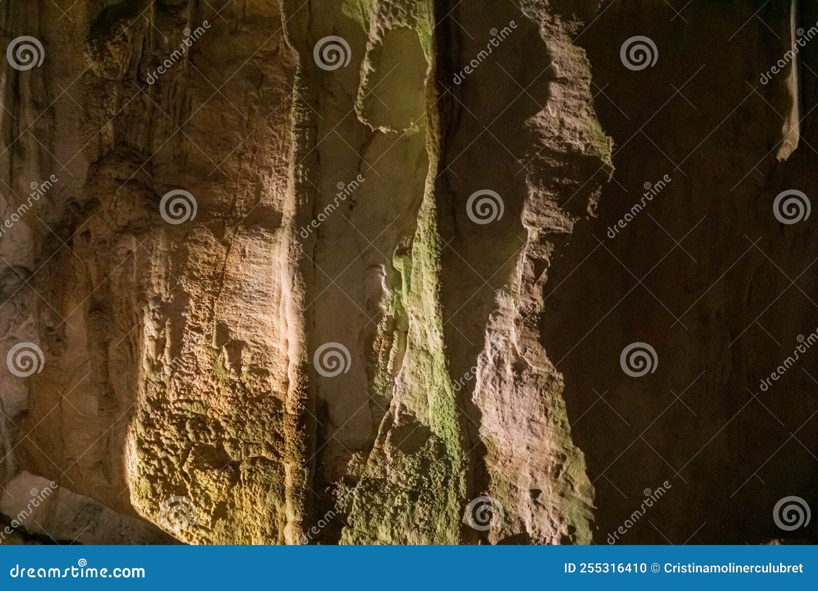 Different Mineral Formation Textures Inside Postojna Cave Stock Photo ...