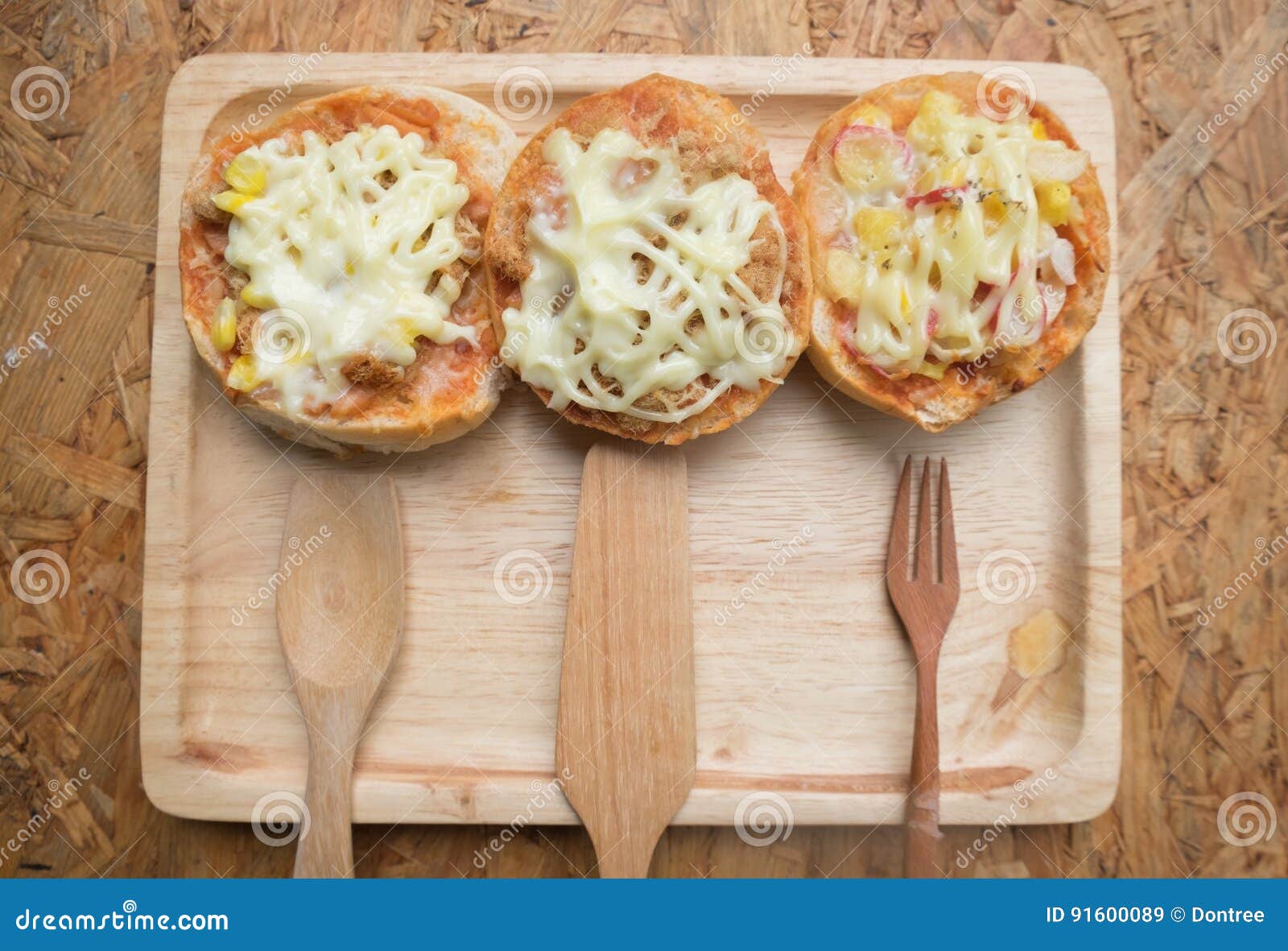 Different mini pizza buns stock image. Image of gourmet - 91600089