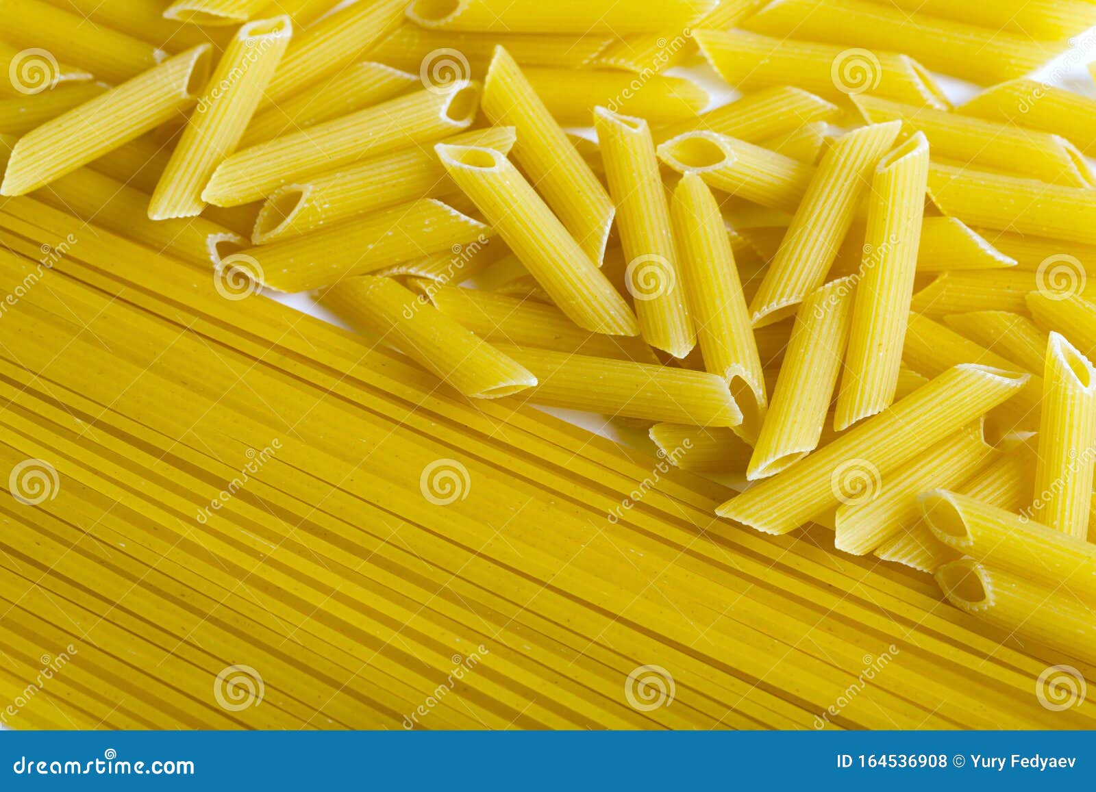 Different Mixture of Pasta on White Background. the Concept of Diet ...