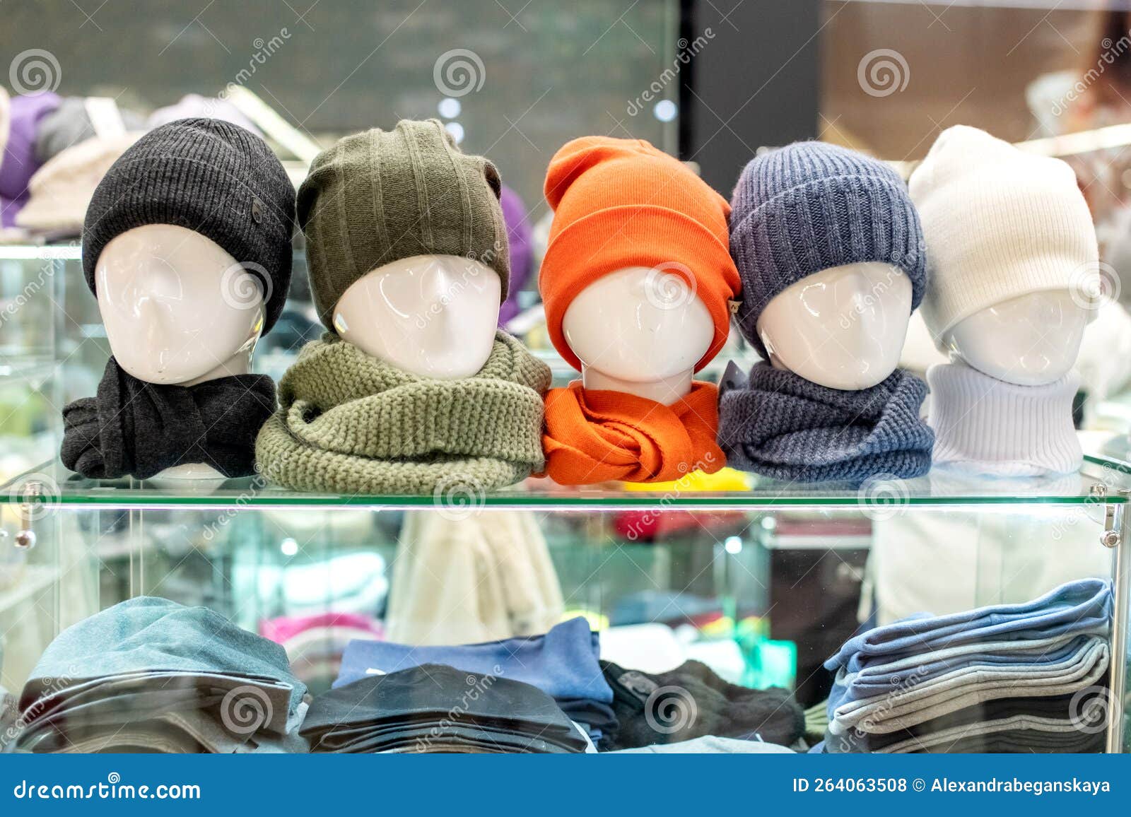Different Models of Hats on Mannequins in Stores Stock Photo - Image of ...