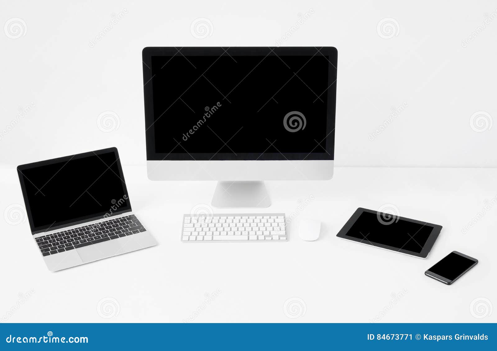 Different Modern Devices, Mockup for Adaptive Design Samples. Stock ...