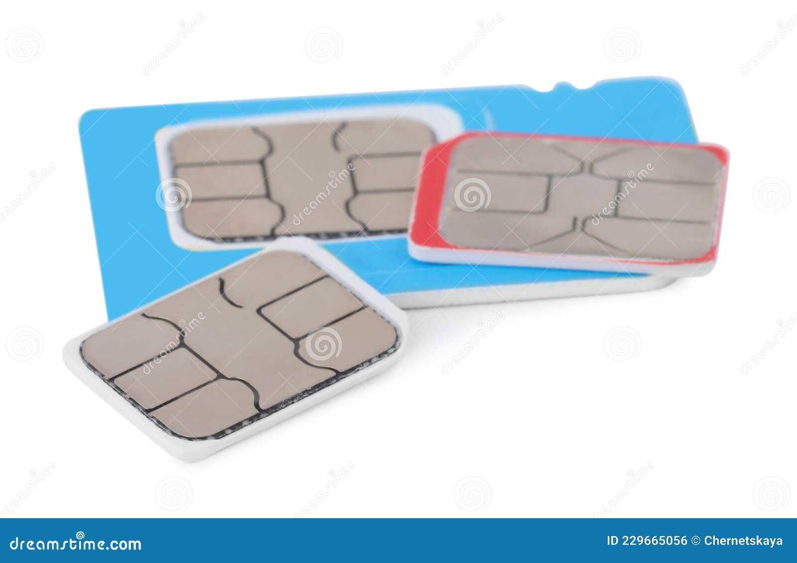 Different Modern SIM Cards on White Background Stock Photo - Image of ...