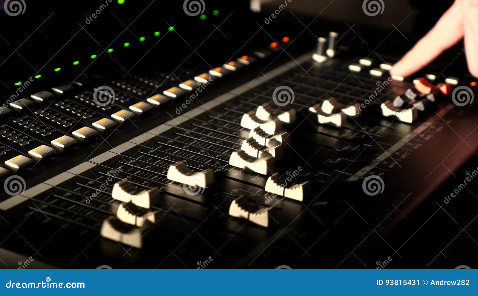 Different Modes of Sound Console Stock Image - Image of entertainment ...