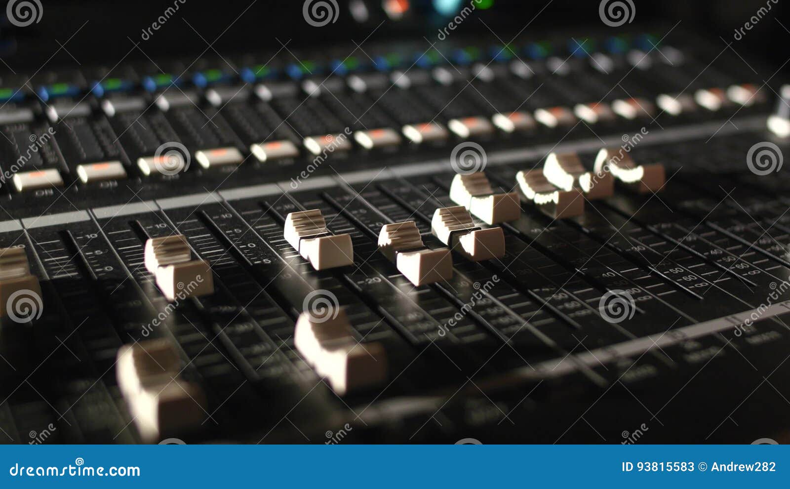 Different Modes of Sound Console Stock Image - Image of expertise ...