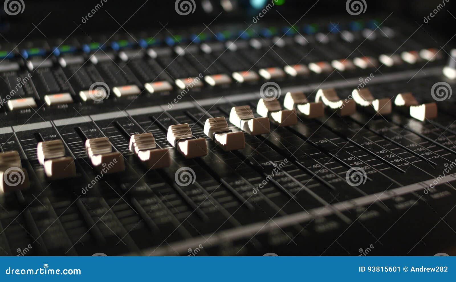 Different Modes of Sound Console Stock Image - Image of keypad, panel ...
