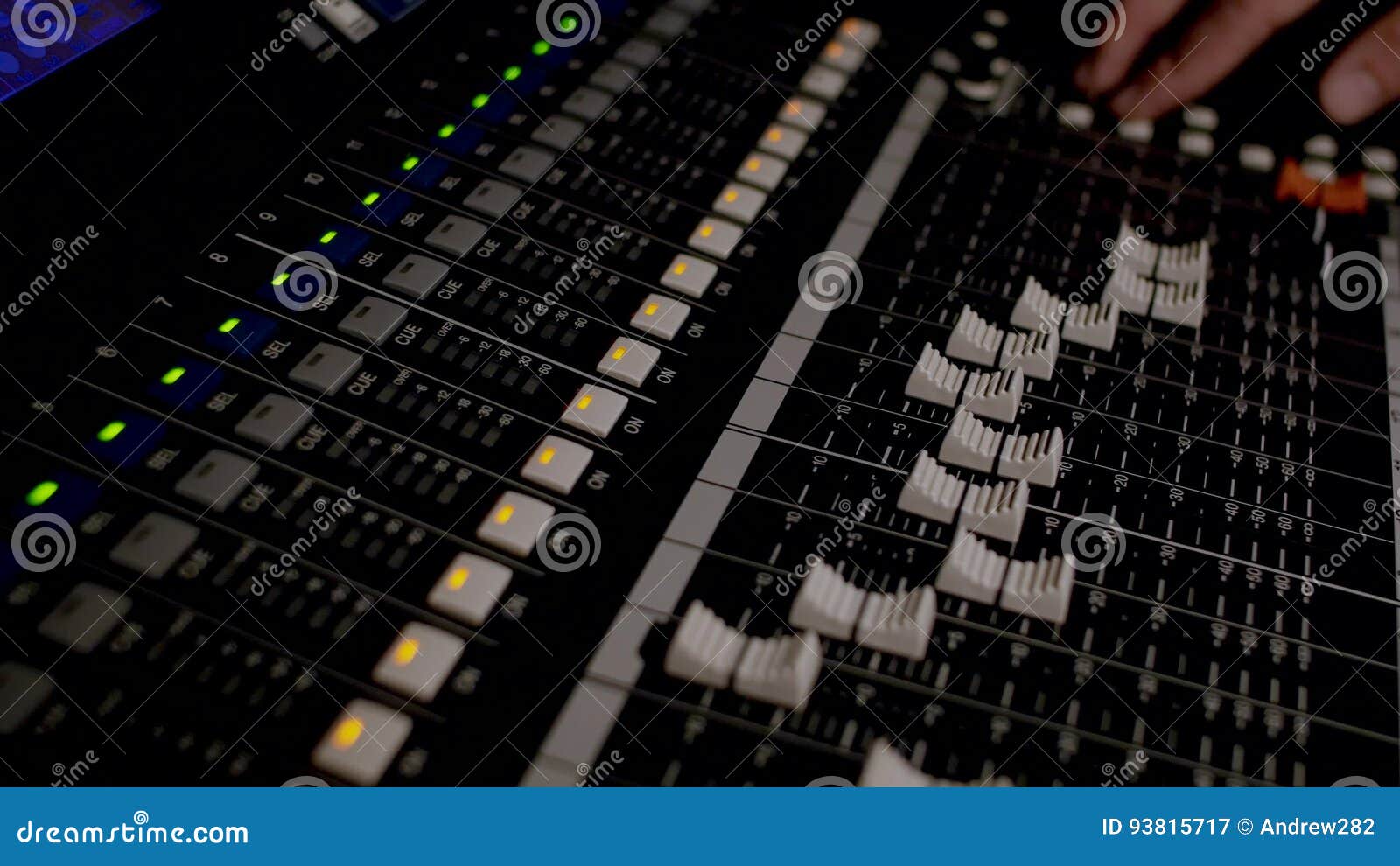 Different Modes of Sound Console Stock Image - Image of mixer, person ...