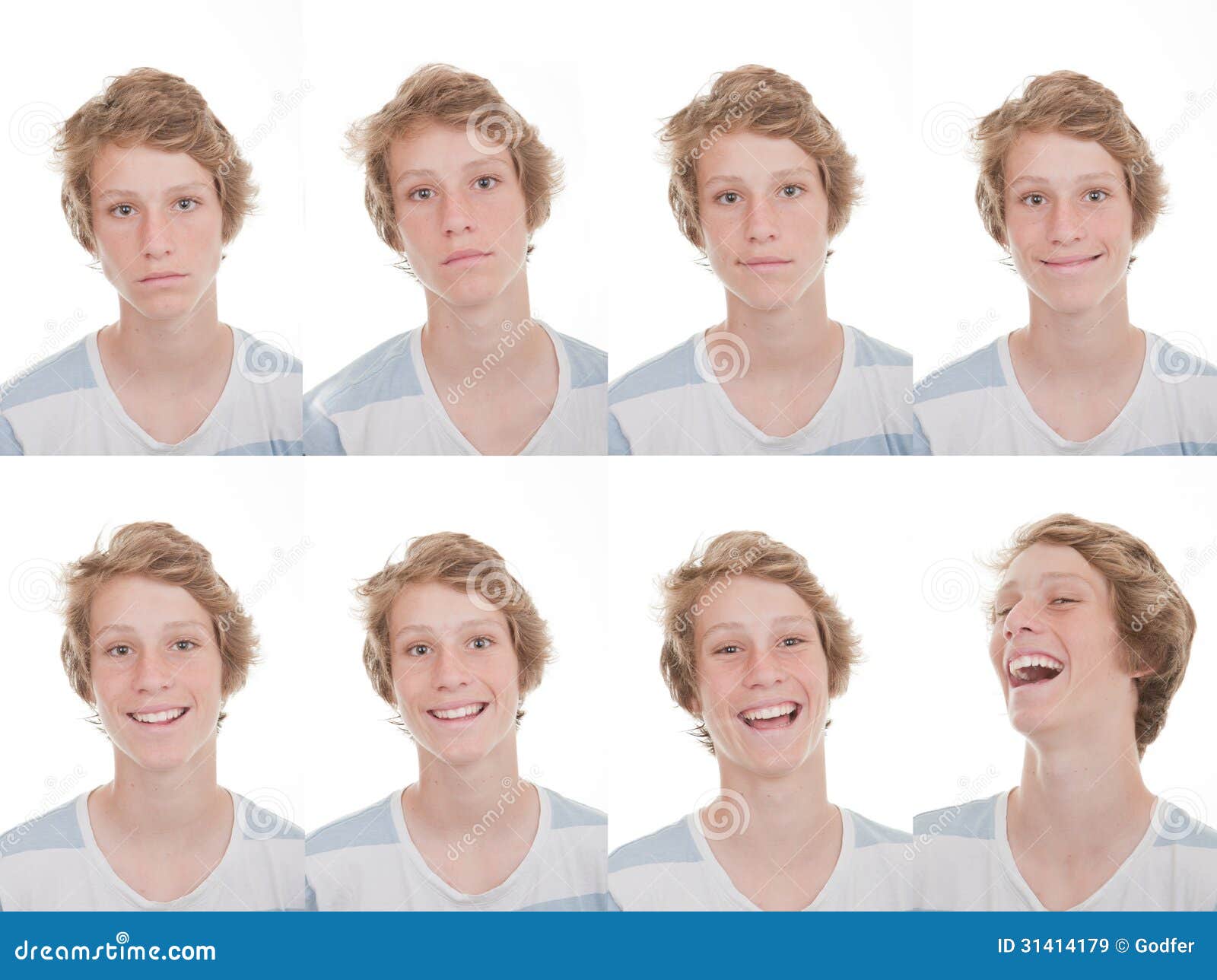 Different Moods and Expressions Stock Image - Image of unhappy, laugh ...