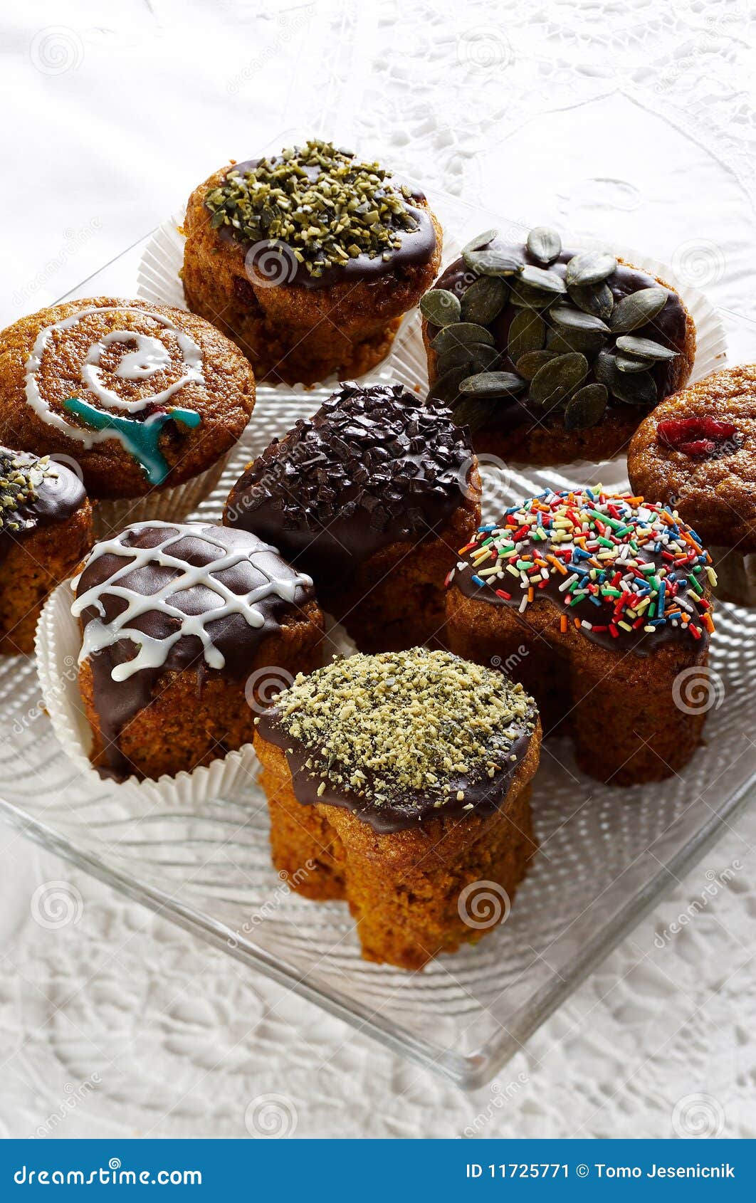 Different muffins stock image. Image of tasty, candy - 11725771