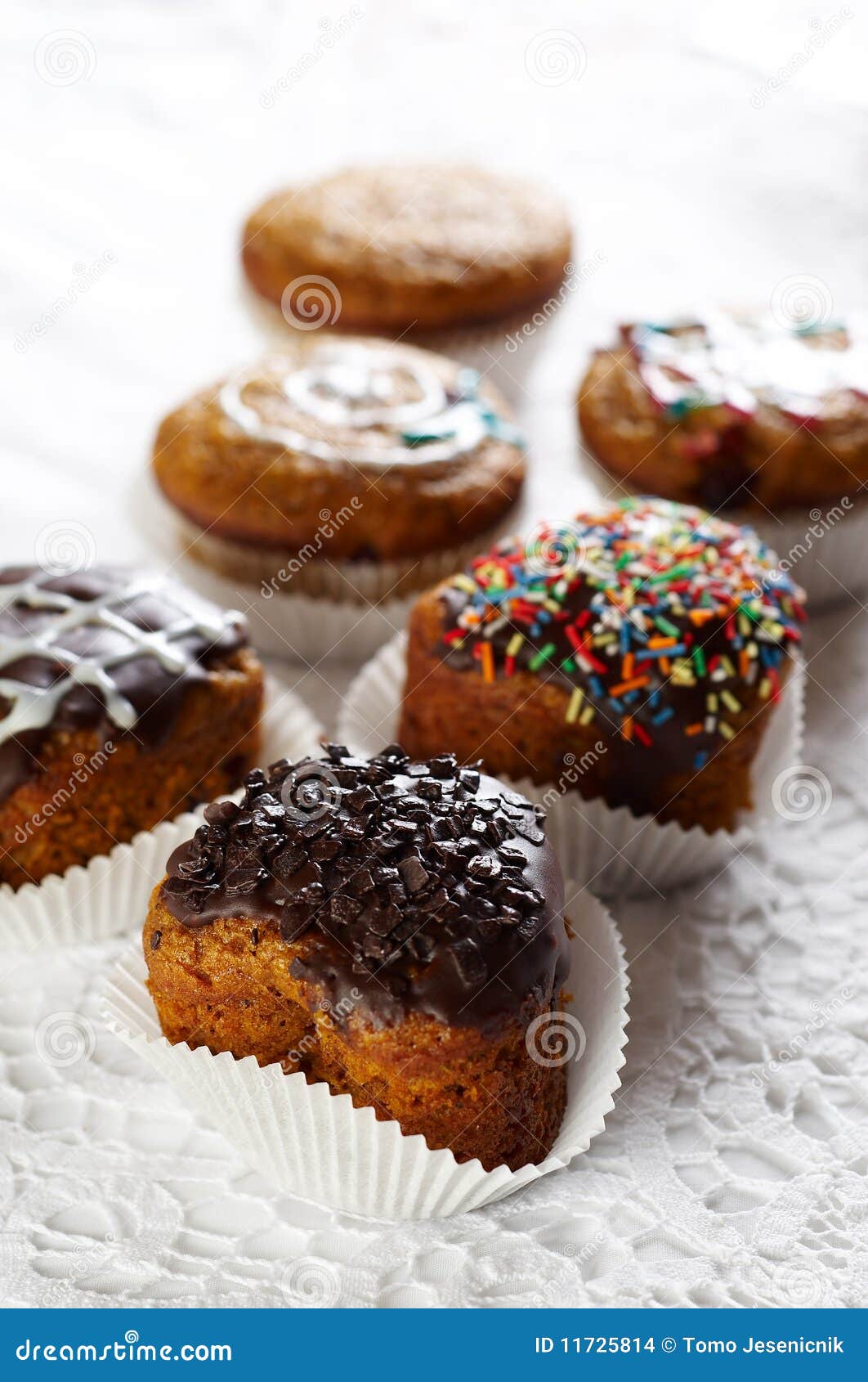 Different muffins stock photo. Image of breakfast, baked - 11725814