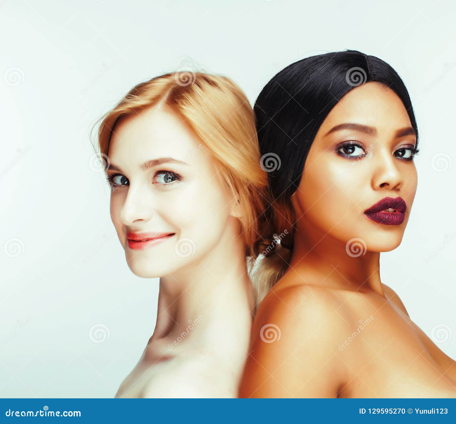 Different Nation Woman: Asian, African-american, Caucasian Toget Stock ... Different Nation Woman: Asian, African-american, Caucasian Toget Stock ...