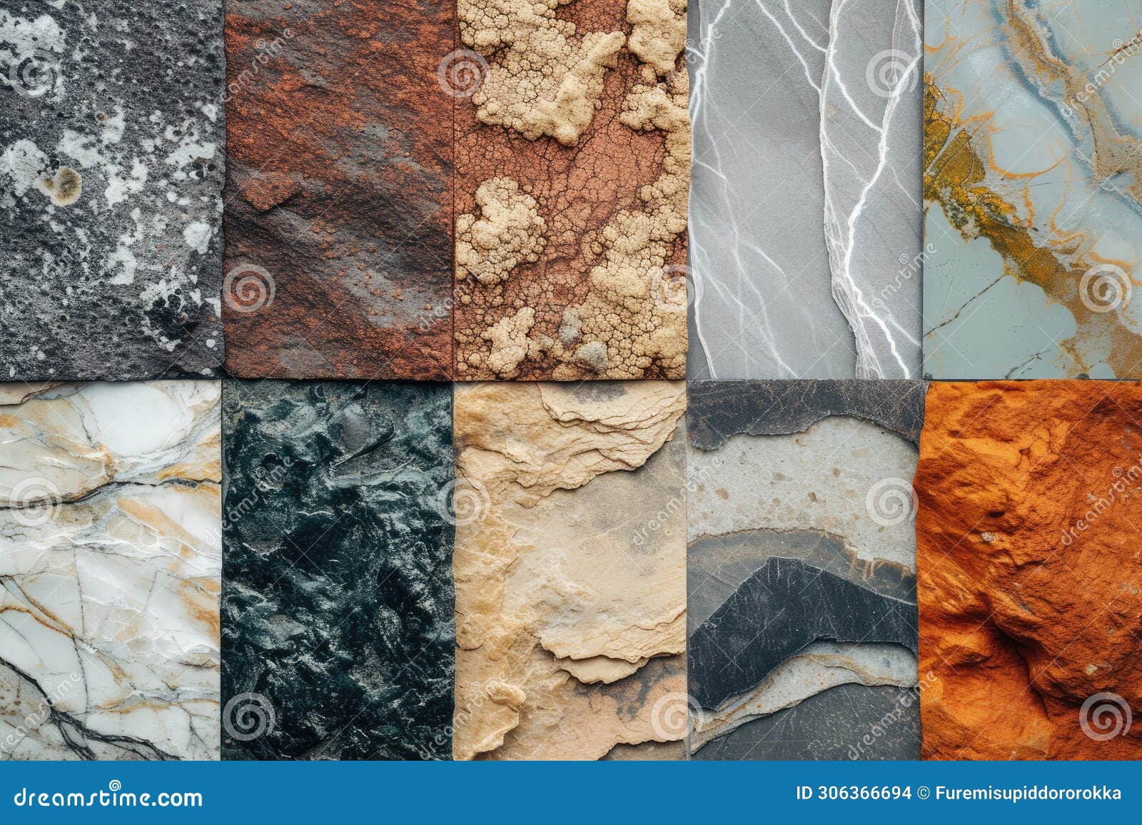 Different Natural Earth Textures Mixed in Beautiful Abstract Background ...