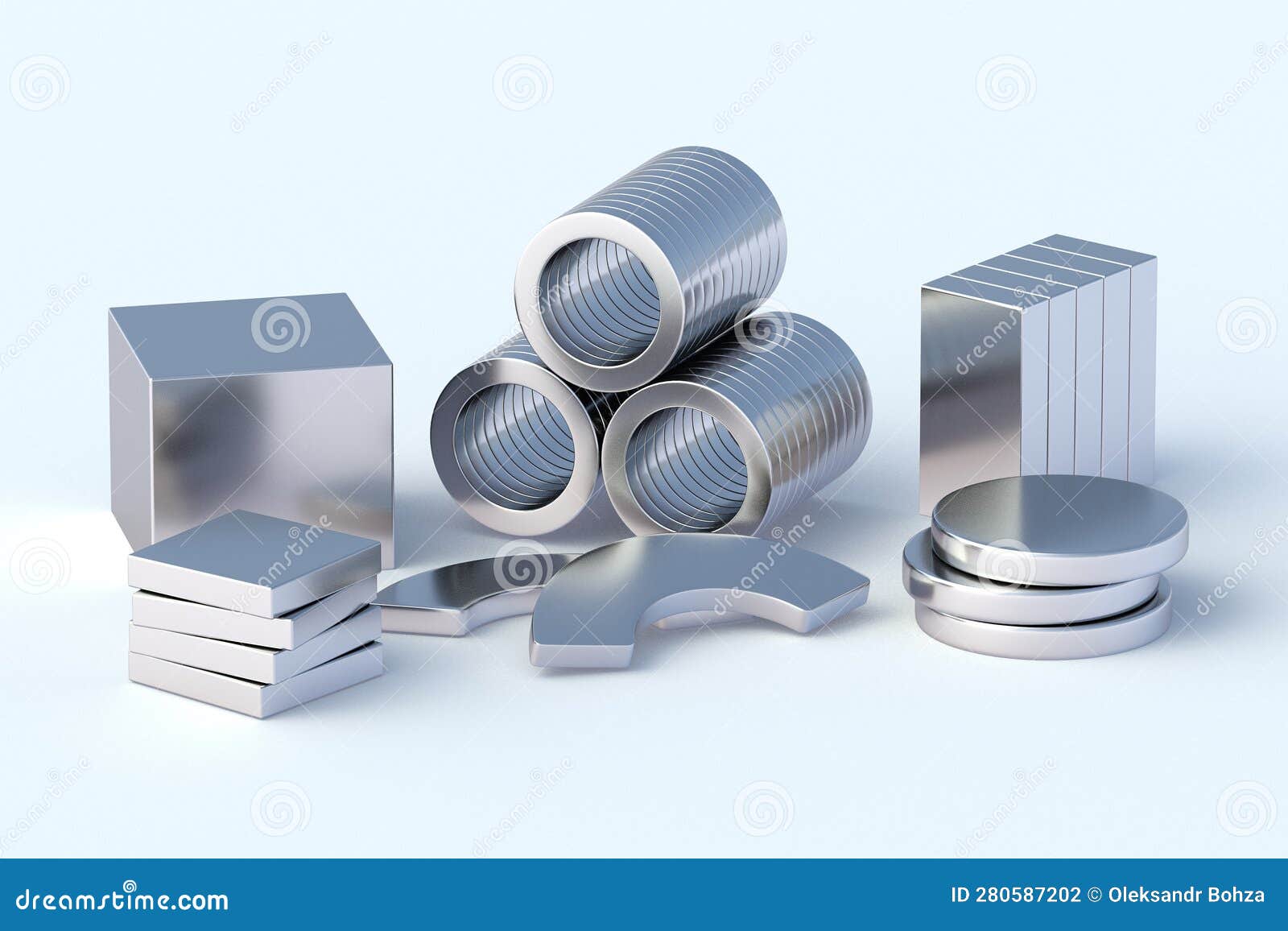 A Powerful Neodymium Magnet Suspended In Mid-air, Defying Gravity ...