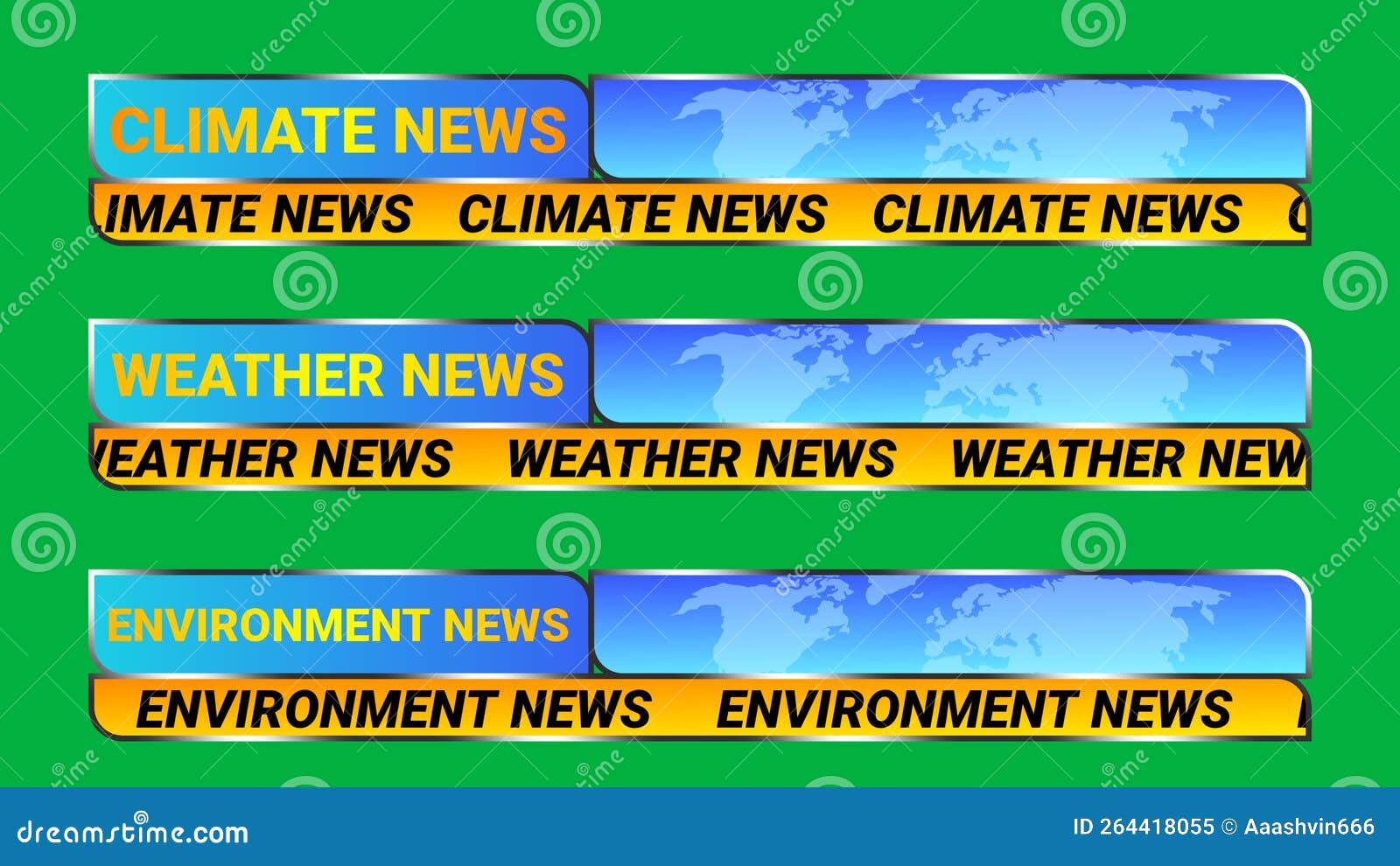 Different News Catagory Lines with Text Space Stock Illustration ...